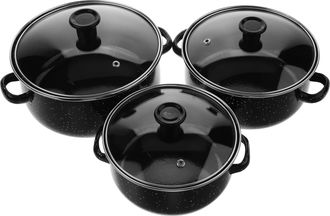 NUOBESTY Enamel Mini Suppentopf mit Doppeltem Griff Vielseitiger Kleiner Kochtopf aus Emailliertem Material f&uuml;r Zuhause B&uuml;ro und Studentenwohnheim Langlebig un