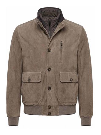 Moorer Blouson Rembourr&eacute; - Taupe