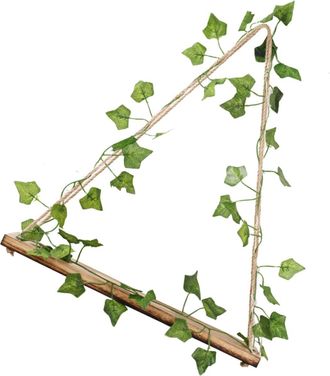 Angoily H&auml;ngendes Schaukelregal mit Kunst Efeu Wanddeko Dekoratives Organizer Wandregal f&uuml;r Wohnzimmer und Kinderzimmer