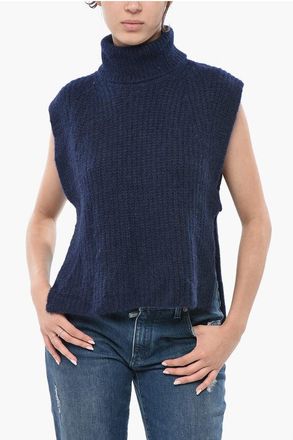 Isabel Marant ETOILE Alpaca-Blend Sleeveless Top MEGAN With Side Slits size 40
