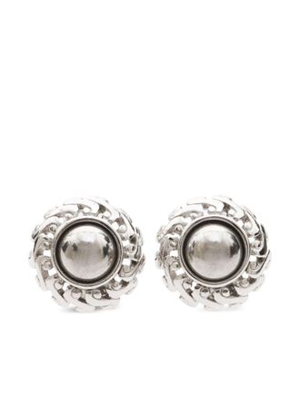 Givenchy boucles doreilles à clip (années 2000) - Argent