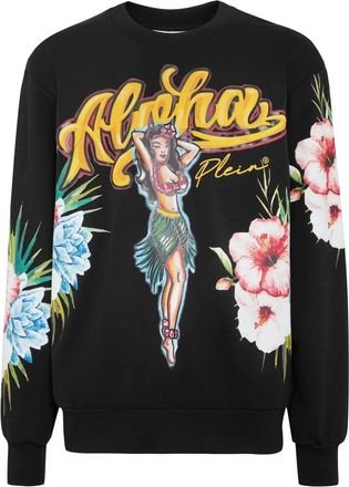 Philipp Plein Sweatshirt LS Hawaii - - Sweatshirts & Hoodies - Herren - Schwarzk - 3XL