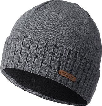 Giesswein Wildgrat Bonnet, Gris (kohle mel&eacute; 027), Unique (Taille Fabricant: One Size) Homme