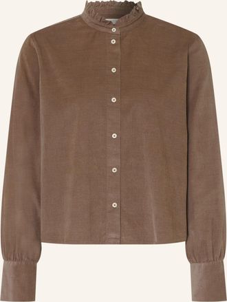 Marc O'Polo Marc Opolo Cordbluse Mit R&uuml;schen beige