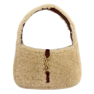 Saint Laurent Pre-owned Le 5 a 7 Mouton Hobo Bag - Femme - Pre-owned - Beige - Taille: ONE Size