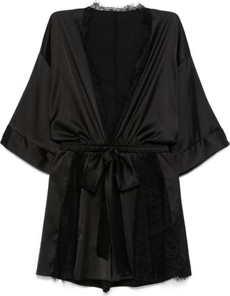 Alchemy x Lia Aram Playsuit mit Spitzenbesatz - Schwarz