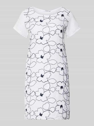 Zabaione Minikleid aus Leinen-Mix im Allover-Look Modell No44vaa