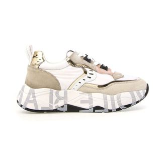 Voile Blanche Femme, Chaussures, Beige, Taille: 35 EU Baskets Beige Chic