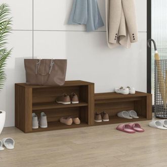 vidaXL Vidaxl - Armoire &agrave; chaussures Ch&ecirc;ne marron 150x35x45cm Bois ding&eacute;nierie