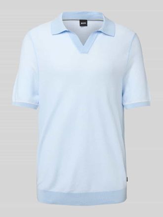 HUGO BOSS Poloshirt mit V-Ausschnitt Modell Januluca