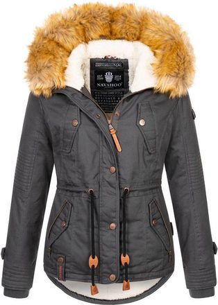 Navahoo Winterjacke Pearl mit warmem Teddyfell