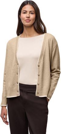Street One Damen Cardigan mit Kontrastdetails