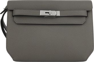 Herm&egrave;s Kelly Etain Togo Depeches 25 Pouch Bag