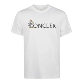 Moncler Logo T-Shirt - - Tops - Herren - Wei&szlig; - XL