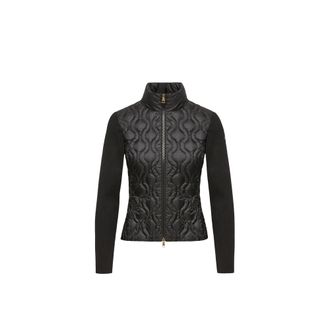 Moncler Moncler Cotton Padded Zip-up Cardigan, Women, Black, Size: Xxl