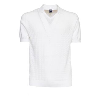 Fedeli V-Ausschnitt Strickware - - Knitwear - Herren - Wei&szlig; - 2XL