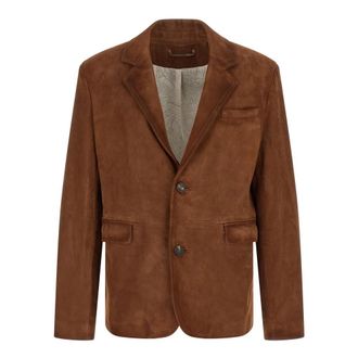 Golden Goose Robyn Jacke aus gewachstem Wildleder - - Suits - Herren - Braun - L
