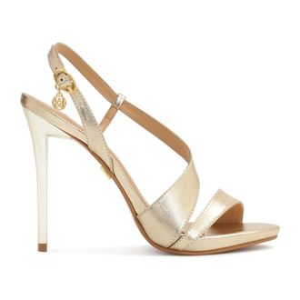 Kazar Goldene Leder-Sandaletten mit Absatz - - Shoes - Damen - Gelb - 36 EU