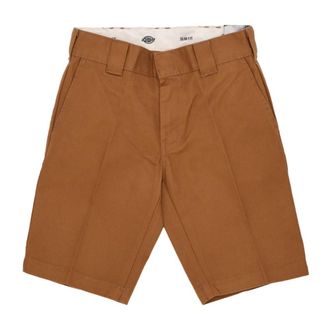 Dickies Strukturierte Stoff Herren Shorts Braun - - Shorts - Herren - Braun - W28