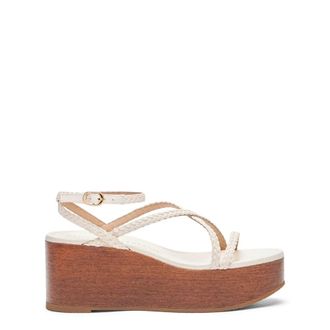 Stuart Weitzman Wovette Wedge - - Shoes - Damen - Beige - 38 1/2 EU
