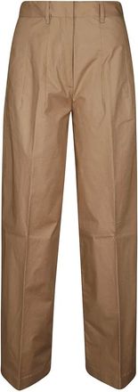 Nine In The Morning Femme, Pantalons, Beige, Taille: W26 Logo Detail Pantalons