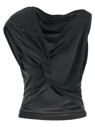 Maison Margiela Womens Gray Cotton Blouse