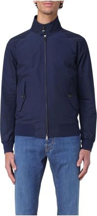 Baracuta Homme, Vestes, Bleu, Taille: 3XL Veste Harrington classique avec doublure Traser Tartan
