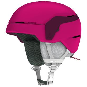 Atomic COUNT JR Skihelm für Kinder & Jugendliche - Berry - Größe XS - Mehr Sicherheit bei Aufprällen - 360° Fit System für komfortablen Sitz - Kopfumfang 48-