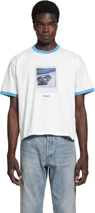 Versace Printed Cotton Jersey Regular T-Shirt
