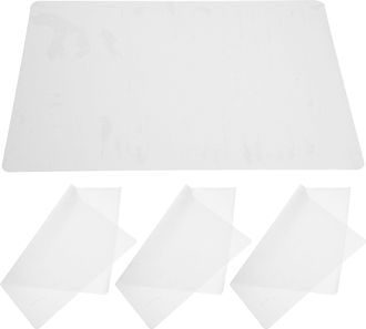 Artibetter Hitzebest&auml;ndige Silikon Tischsets 4 St&uuml;ck 400x300mm rutschfest Waschbar f&uuml;r Westlichen Stil und Restaurants