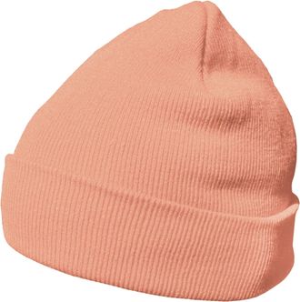 DonDon M&uuml;tze Herren M&uuml;tze Damen Winterm&uuml;tze Beanie klassisches Design lachsfarben