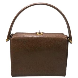 Gucci Sac &agrave; main en cuir de veau doccasion - Femme - Pre-owned - Brun - Taille: ONE Size