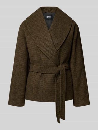Only Regular Fit Kurzmantel mit Bindeg&uuml;rtel Modell AUGUSTA