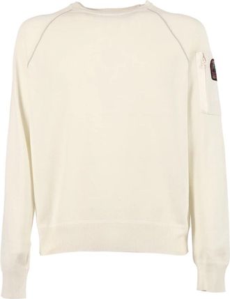 Parajumpers Homme, Sweatshirts et sweats &agrave; capuche, Blanc, Taille: M Polo SweaT-shirt