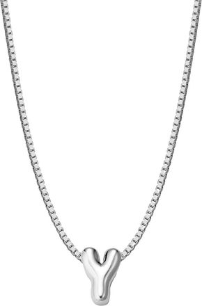 Glanzst&uuml;cke M&uuml;nchen Halskette - Sterling Silber Halskette Buchstabe Y - Gr. unisize - in Silber - f&uuml;r Damen