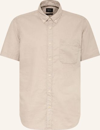 Camel Active Camel Active Kurzarm-Hemd Regular Fit Mit Leinen beige