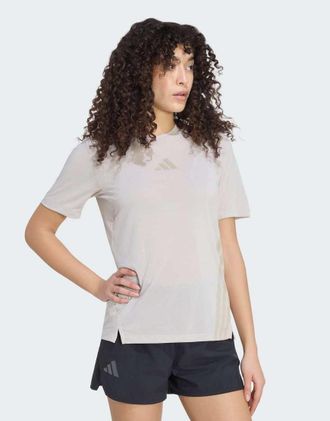 adidas Terrex xperior climacool+ T-Shirt in Beige-Neutral