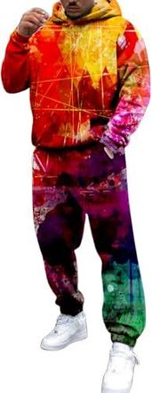 Generic Surv&ecirc;tement tendance pour homme 2 pi&egrave;ces ensemble sweat &agrave; capuche et jogging ensemble d&eacute;contract&eacute; sport ext&eacute;rieur surv&ecirc;tement surv&ecirc;tement automne hive