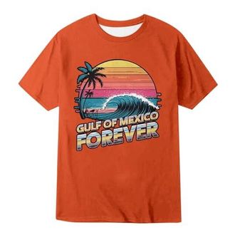 Generic T-shirt pour homme Gu Lf du Mexique pour toujours hommes, Orange, 3XL