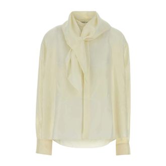 Carven Sh303 Bow Shirt - - Blouses & Shirts - Damen - Wei&szlig; - S