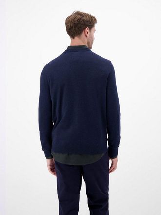 Lerros Strickpullover mit Logo Stickerei