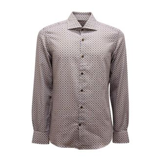 Sonrisa Homme, Chemises, Brun, Taille: L Fior di Cotone Shirt