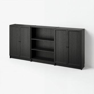 IKEA BILLY / OXBERG Regalkomb. mit T&uuml;ren