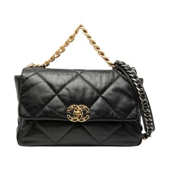 Chanel Pre-owned Gesteppte Leder Umh&auml;ngetasche - - Pre-owned - Damen - Schwarzk - ONE SIZE