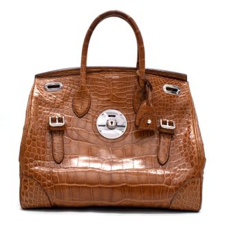 Ralph Lauren Ricky 33 Caiman Crocodile Bag