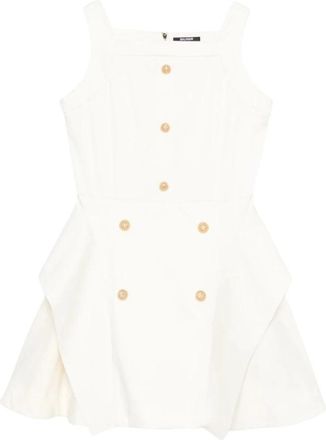Balmain Femme, Robes, Blanc, Taille: 44 FR Flared Dress