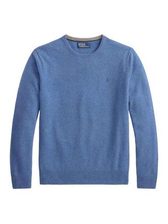 Polo Ralph Lauren Pull Col Rond - Bleu Clair