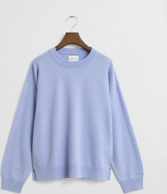 GANT Damen Superfine Lambswool Rundhalspullover (XXXL) CLEAR SKY
