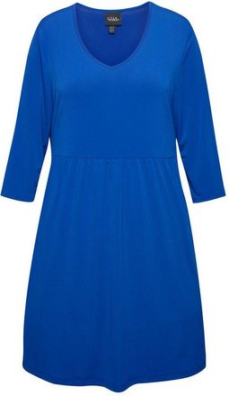 Ulla Popken Maxikleid Longshirt A-Linie Tunika-Ausschnitt 3/4-Arm