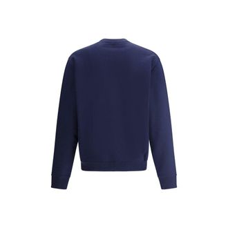 Ami Mens Blue Cotton Sweatshirt Clothing